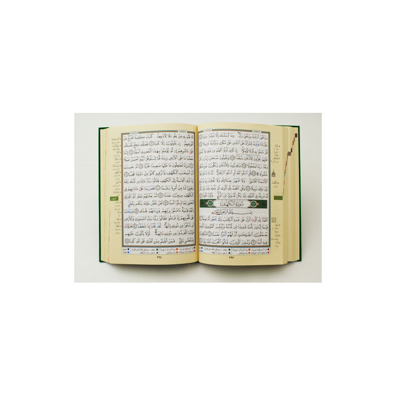 CORAN AL-TAJWID - ARABE - LECTURE HAFS - 17 X 24 cm - VERT - EDITION AL ...